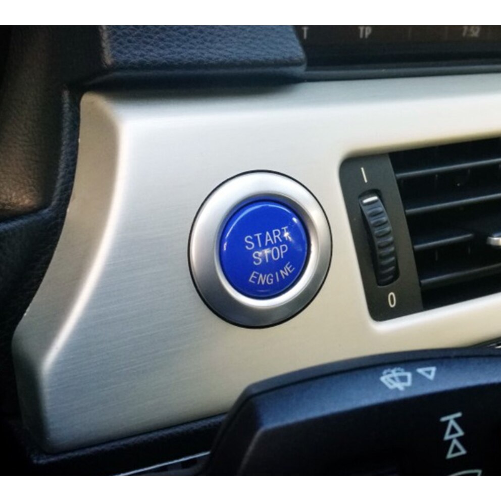 Buton Capac Start Stop Compatibil cu BMW E60 E63 E70 E71 E82 E84 E90 E91 E92 E93, Albastru - eMAG.ro