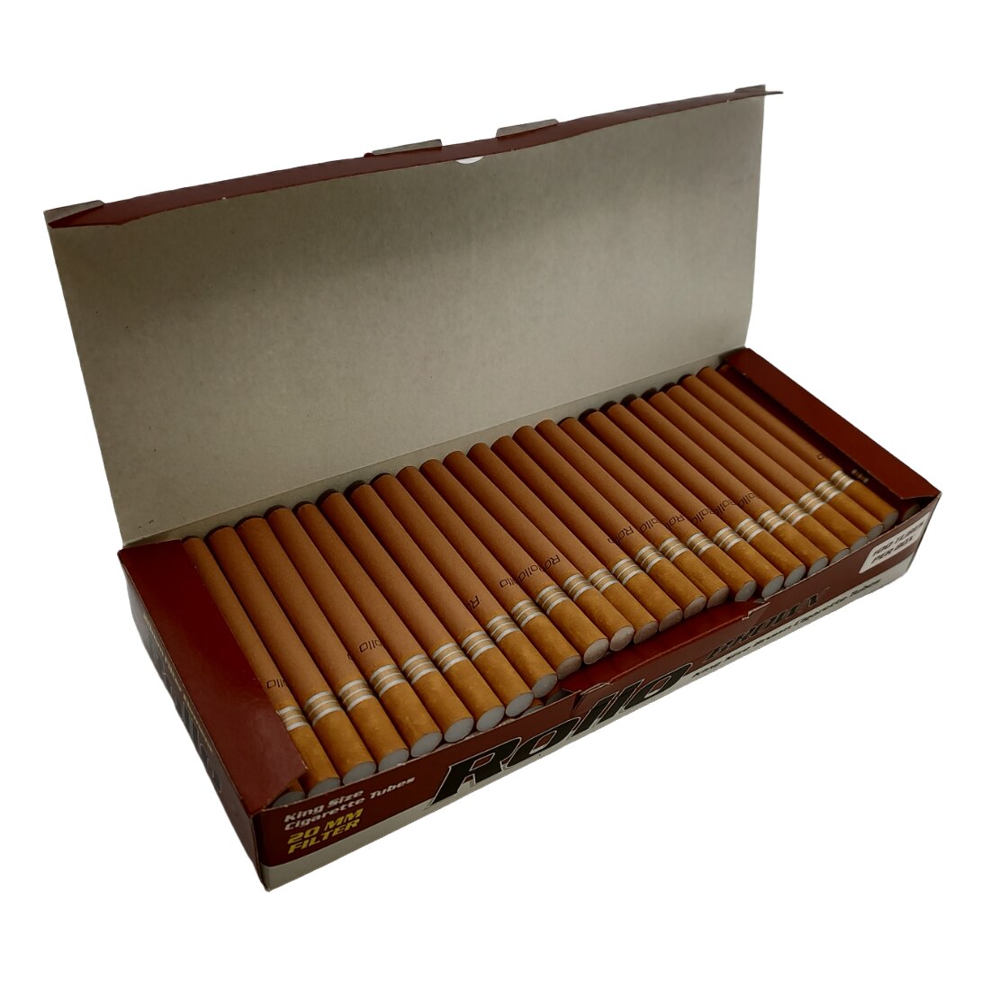 Set tuburi tigari Rollo Brown King Size, 100 bucati - eMAG.ro