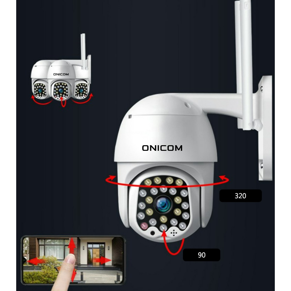 Camera de supraveghere IP WIFI, 2MP, Exterior/Interior Rotativa, alb ...