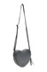 Luisa Vannini, Geanta crossbody de piele in forma de inima, Gri inchis ...