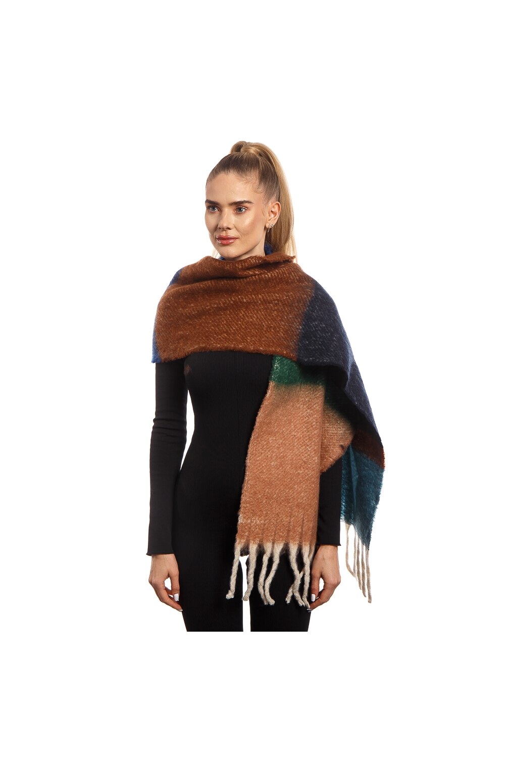 Fular dama Paruti, Albastru - eMAG.ro