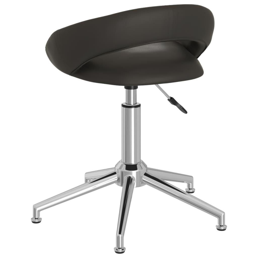 Scaun de birou pivotant, negru, piele ecologica, design elegant 7428 ...