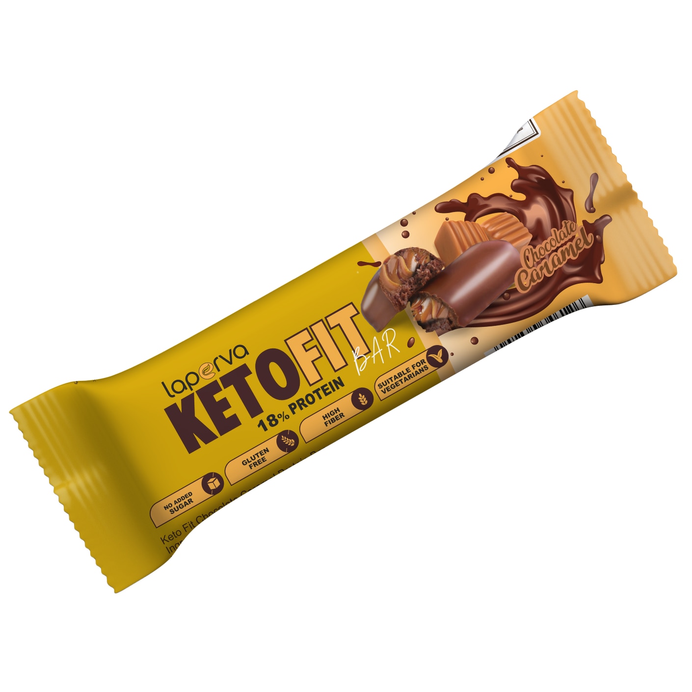 Set 18 Baton proteic Keto Fit din ciocolata si caramel, 33 g - eMAG.ro