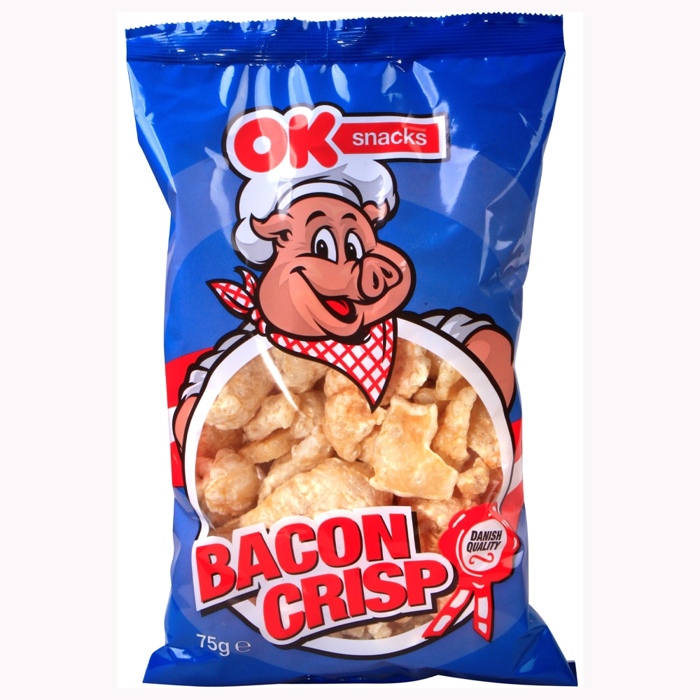 Ok Snacks Bacon Chips, Sonka és enyhén sós íz, 75 g - eMAG.hu