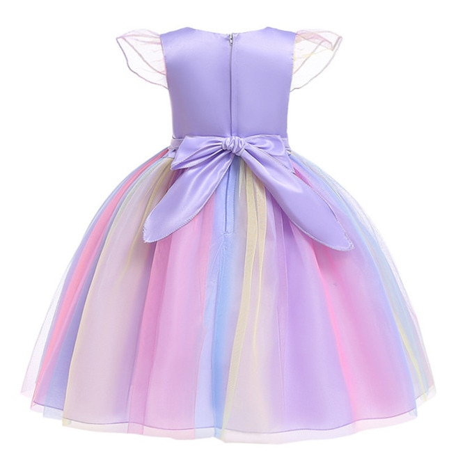 Set rochie de unicorn, Cu coroana de unicorn si panglica, AmzBarley, 8 ...