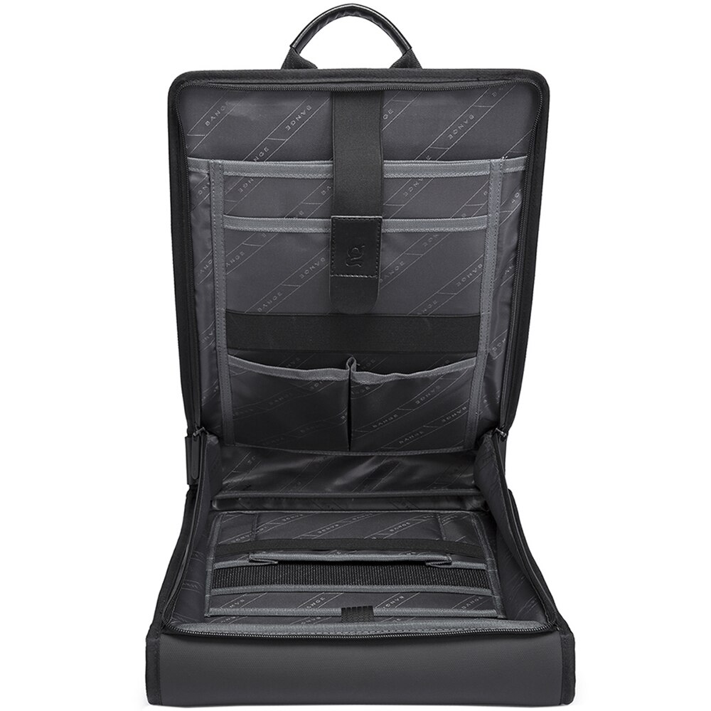 Rucsac Bange, model slim, pentru laptop, rezistent la apa, BG7252BK ...