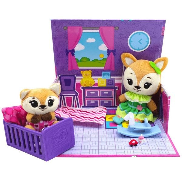 Set de joaca Tiny Tukkins Cuddle n' Play cu 2 figurine vulpite - eMAG.ro