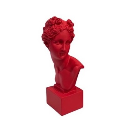 Statueta Venus, Lamart, ceramica, rosu, 19 cm - eMAG.ro