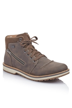 Ghete barbati, Rieker, Eriwan Virage Boots, Piele naturala, Maro, 43 EU ...