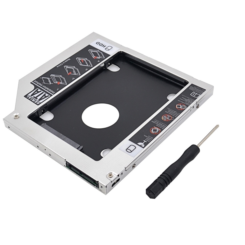Adaptor HDD Caddy/SSD, SATA-SATA, Pentru montare Hard Disk 9.5 mm 2.5 ...