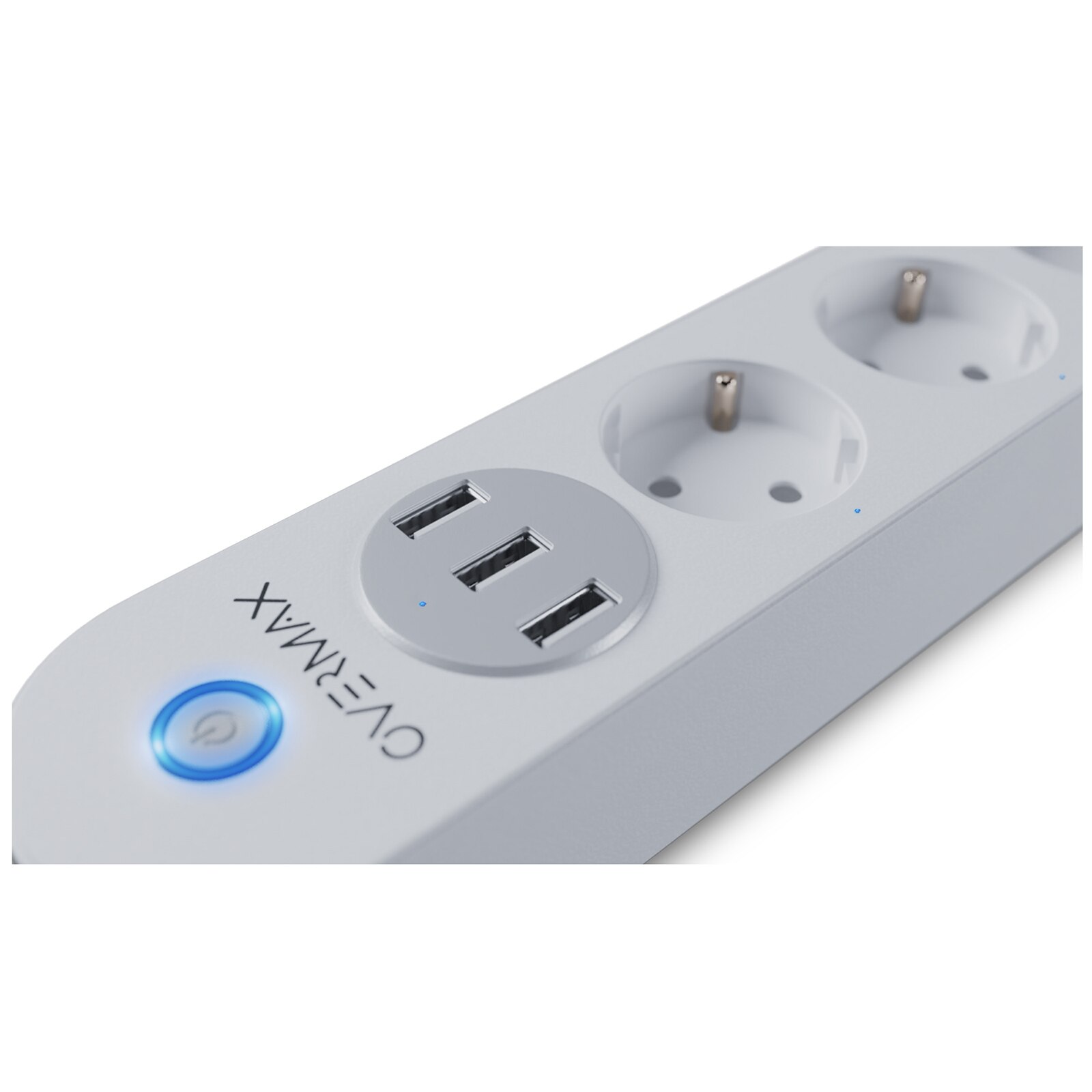 Prelungitor Smart, Overmax, 4 prize, 3 USB, 2.15 m - eMAG.ro