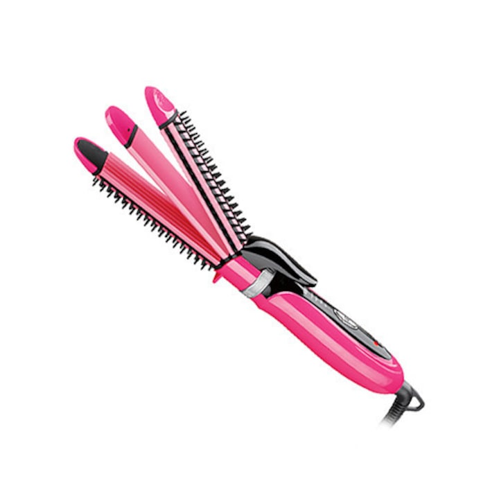 Placa de par 3 in 1 pentru indreptat, ondulat si creponat, Rln ...