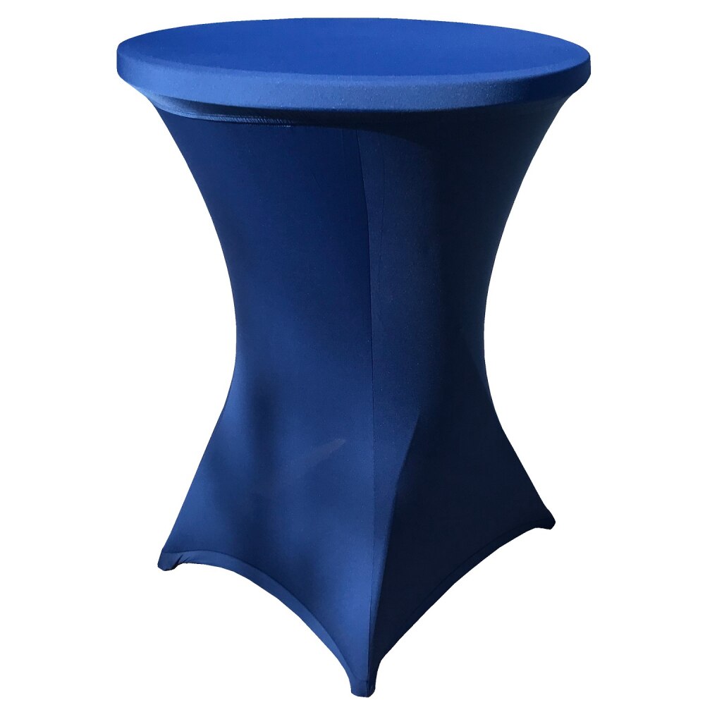 Set masa de bar pliabila CULINARO D80xH110cm, husa elastica albastra ...