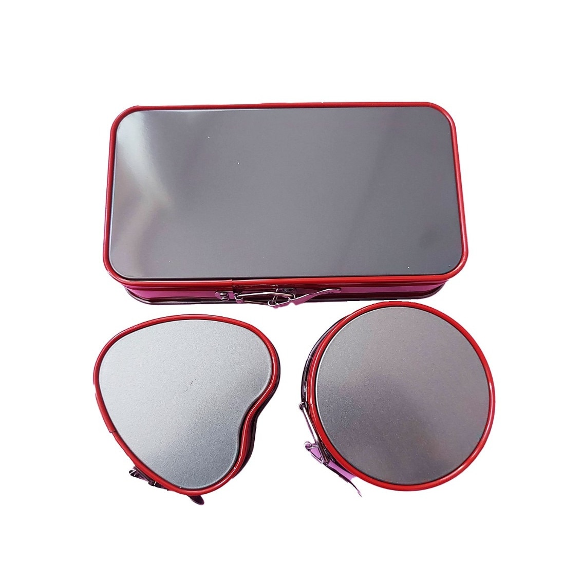 Set 3 Tavi mini pentru prajituri, Dreptunghiular, rotund, inima,156COF ...