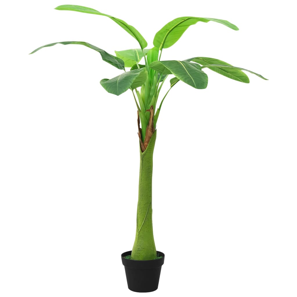 Bananier artificial cu ghiveci, verde, 140 cm 336312 - eMAG.ro