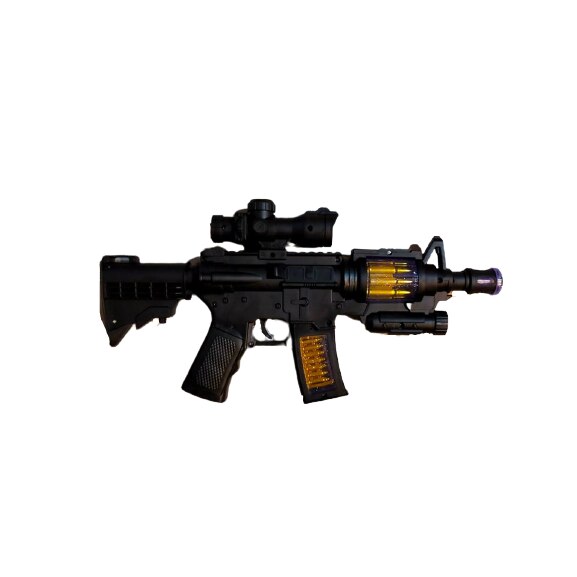 Pusca de jucarie pentru copii, neagra, 37 cm - eMAG.ro