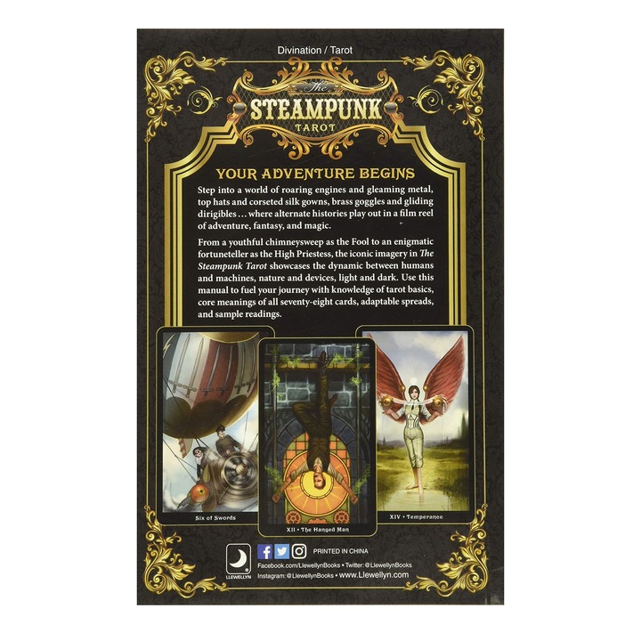 Set carti de tarot model steampunk, Multicolor - eMAG.ro