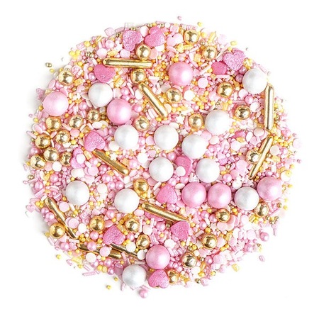 Bomboane decorative, Zahar, 90 g, Roz/Auriu - eMAG.ro