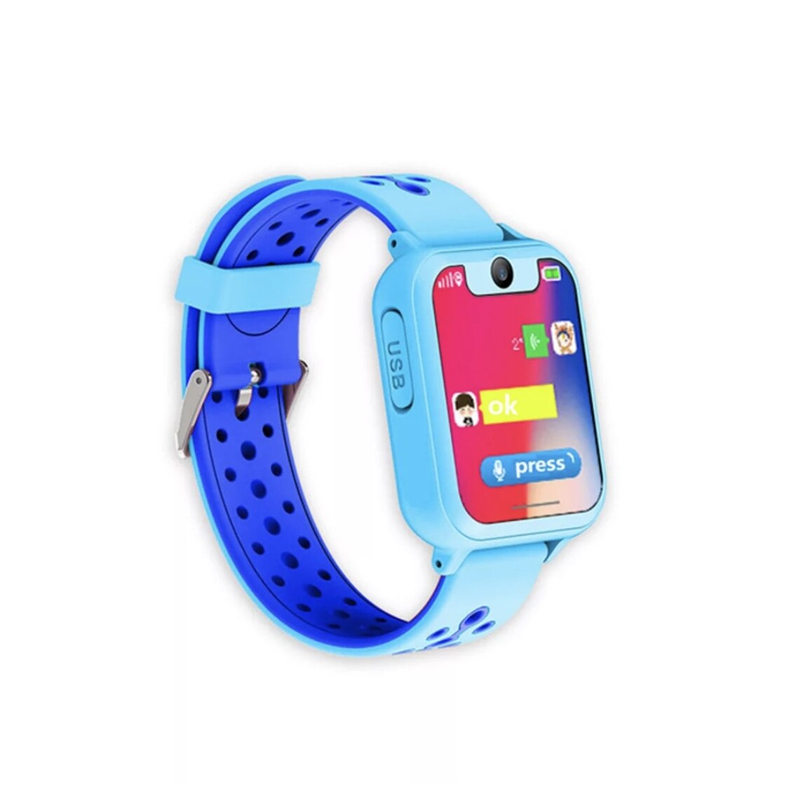 Ceas Smartwatch pentru Copii, mxBlue, cu GPS, functie telefon ...