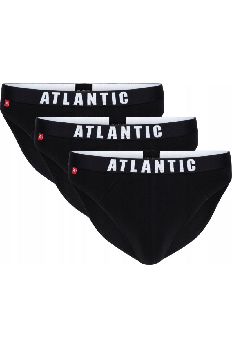 Set 3 perechi chiloti barbati, ATLANTIC, 3MP094, Negru, 2XL - eMAG.ro