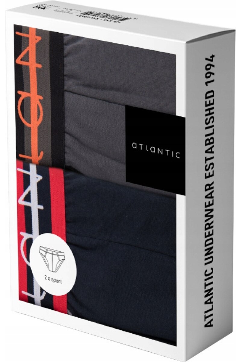 Set 2 perechi chiloti barbati, ATLANTIC, 2MP1551, Multicolor, M - eMAG.ro