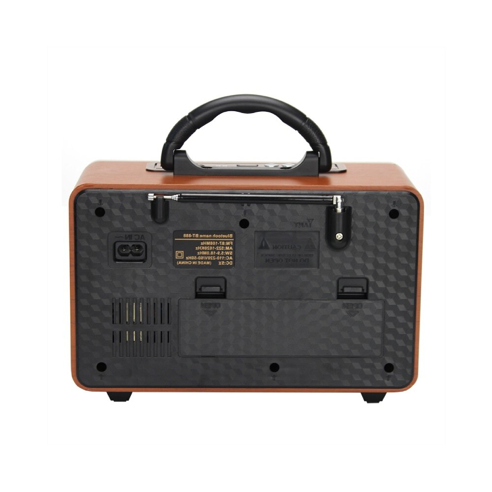 Radio Portabil Retro Bigshot M-157BT, Baterie Reincarcabila, Bluetooth, AUX, USB, TF Card, FM/AM ...