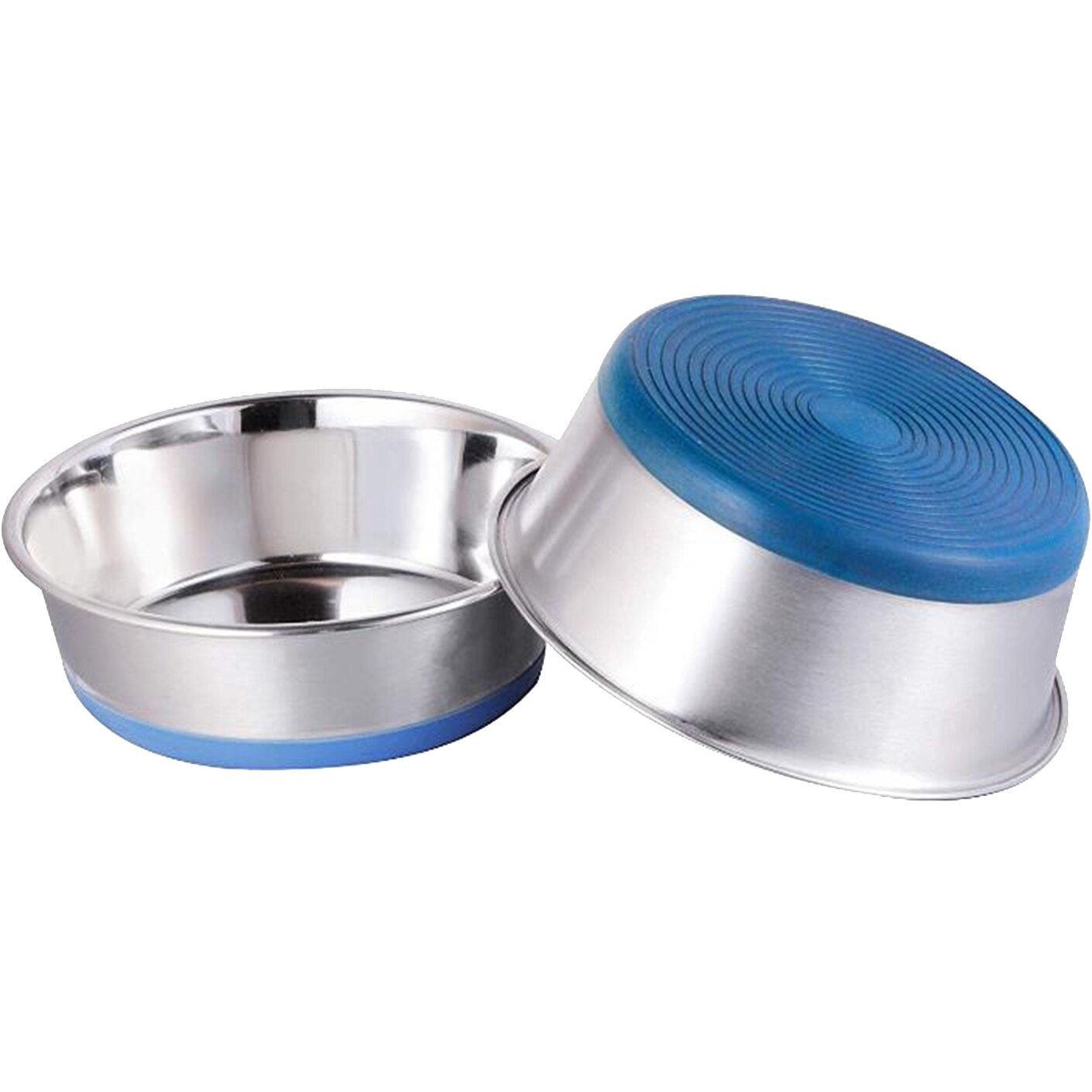 Castron 4Dog inox, baza albastra, 0.9L, 17cm - eMAG.ro