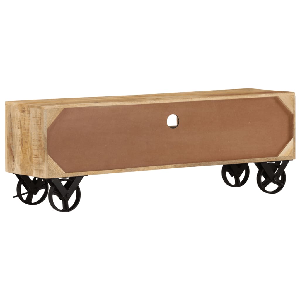 Comoda TV, Lemn masiv, 110x30x37 cm, Maro - eMAG.ro