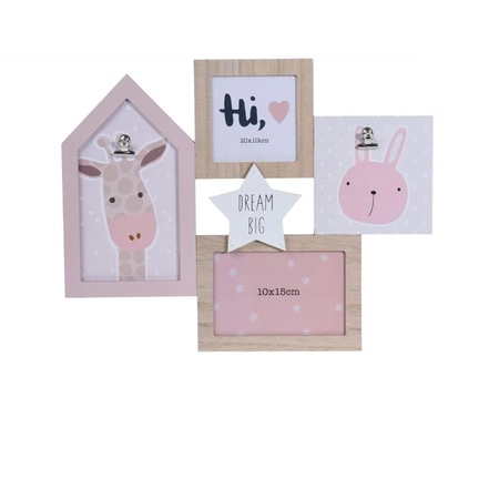 Rama foto roz camera copii 30 x 25 x 2 cm - eMAG.ro