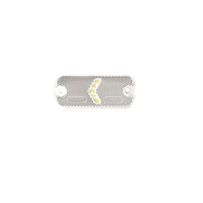 Lampa gabarit, compatibila LED 12-24V, cu indicator, Alba, model 3 ...