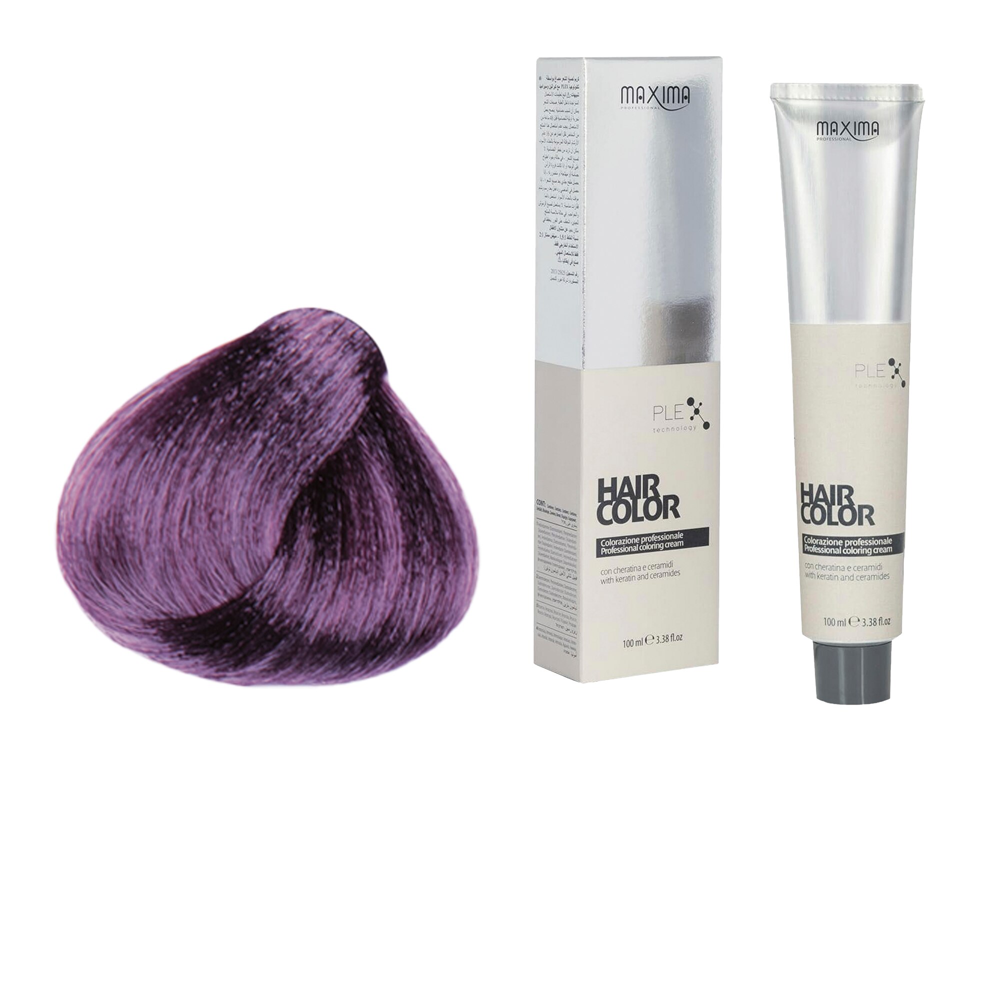 Vopsea de par Profesionala Maxima 737CV Metalic Crom Violet, cu ...