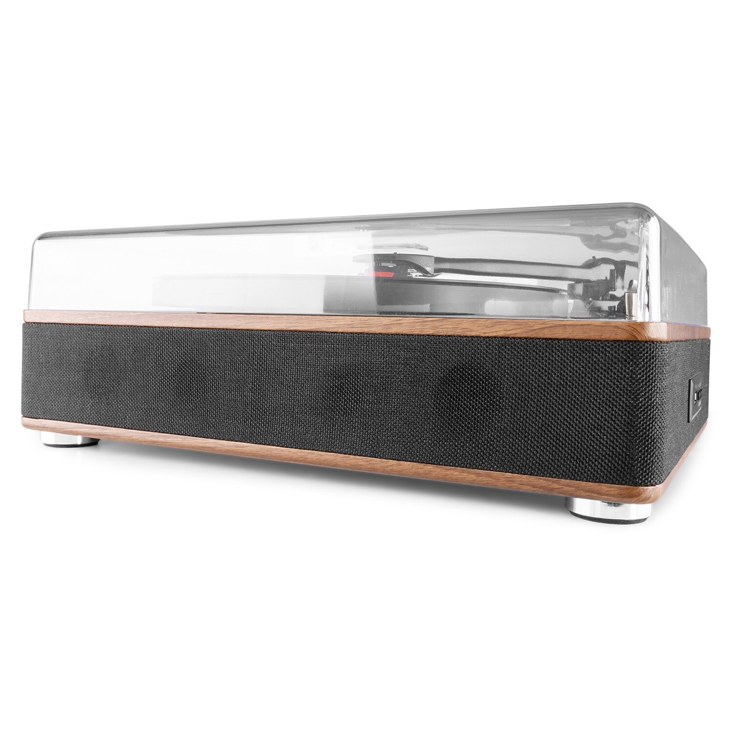 Set Pick-up cu Bluetooth, Boxe Incluse in Carcasa din Lemn Maro - eMAG.ro