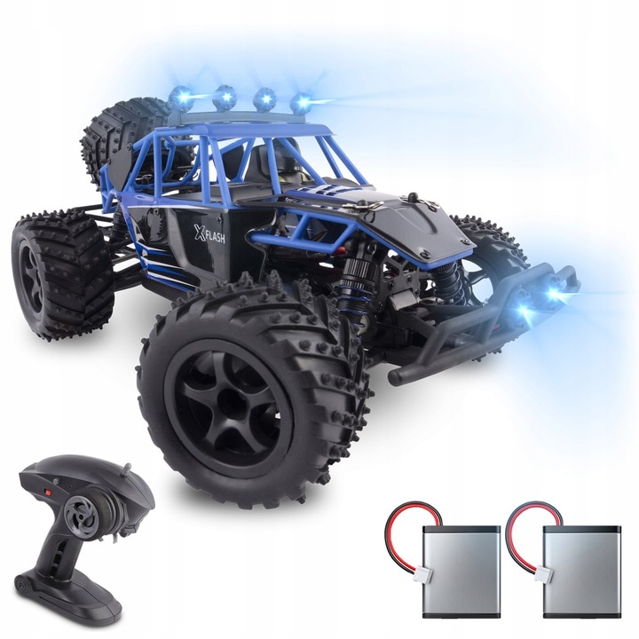 Masina cu telecomanda, Overmax, 45 km/h, Albastru/Negru - eMAG.ro