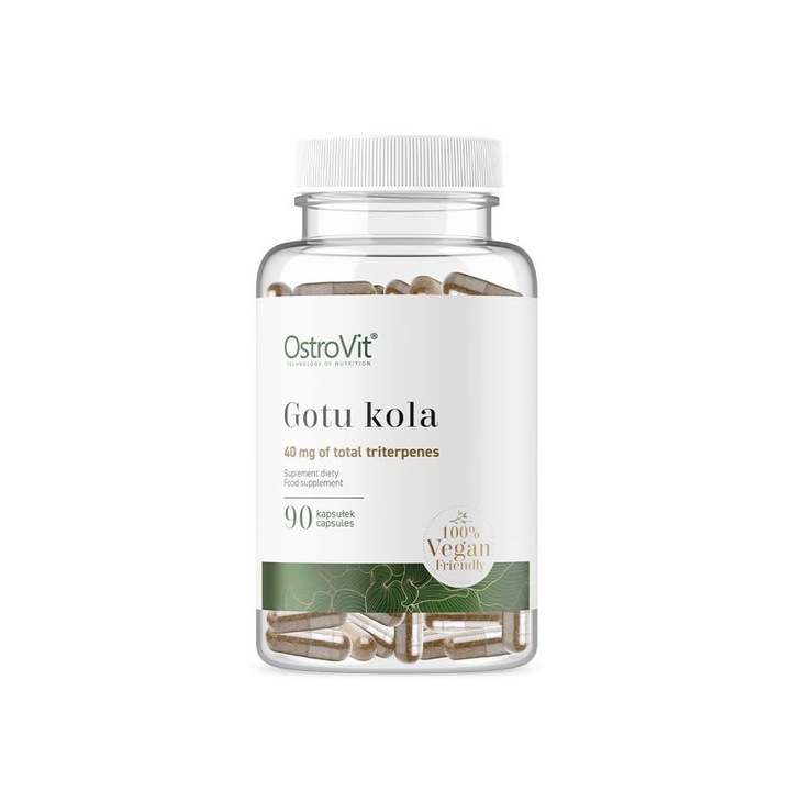 OstroVit Gotu Kola VEGE 90 Capsule (Concentrare invatat, somn linistit ...