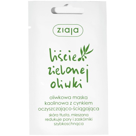 Почистваща маска със стягащ каолин и маслинови листа ZIAJA GREEN, 7 мл ...