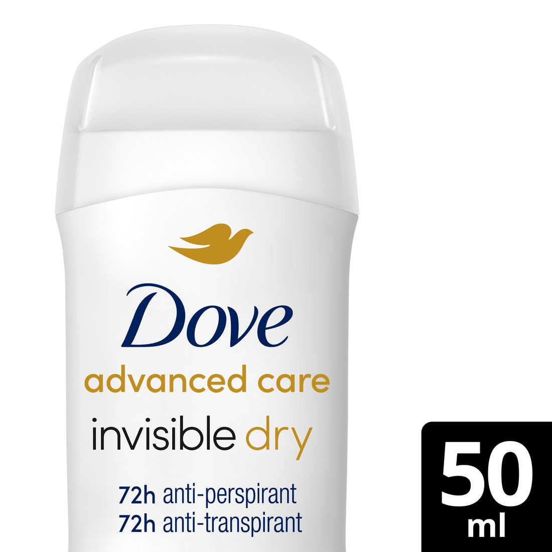 Dove Deodorant antiperspirant stick Advanced Care Invisible Dry 50 ml ...