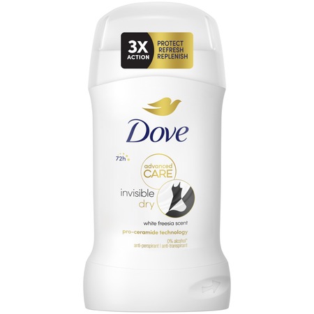 Dove Deodorant antiperspirant stick Advanced Care Invisible Dry 50 ml ...