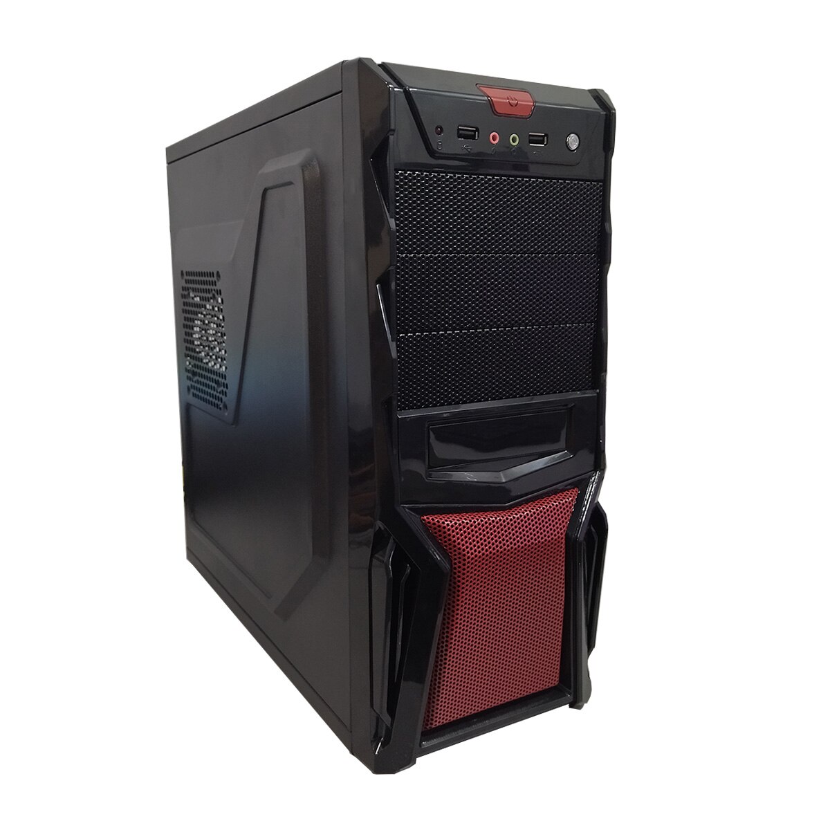 Carcasa Warrior, Middle Tower, Sursa 450W, ATX, Negru/Rosu - eMAG.ro