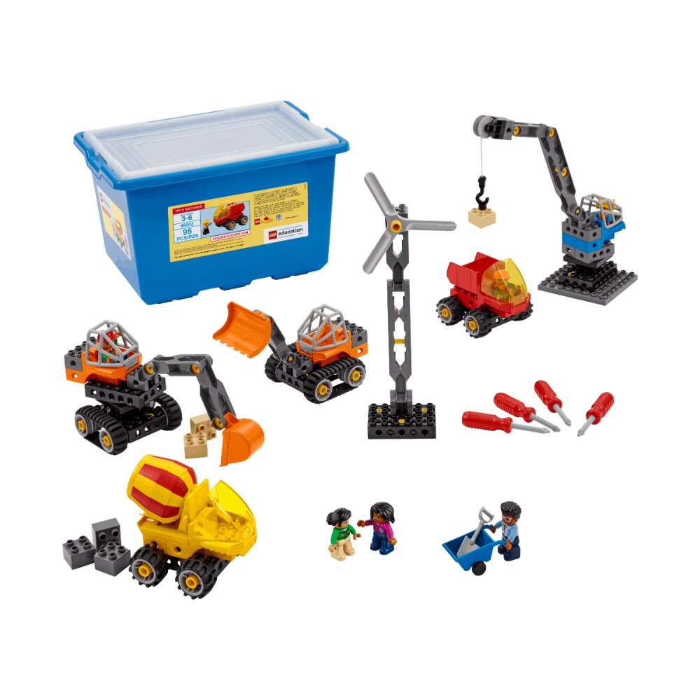 LEGO Education - Set de masini tehnice si figurine, 3-6 ani, Multicolor ...