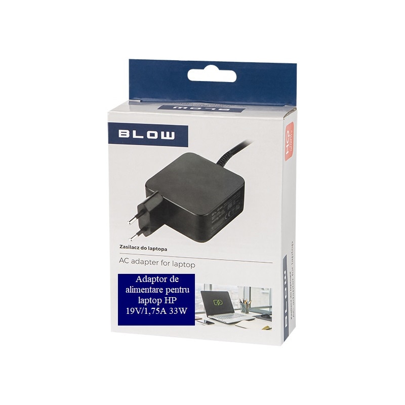 Hálózati adapter HP laptophoz 19V/1.75A 33W, BLOW - eMAG.hu