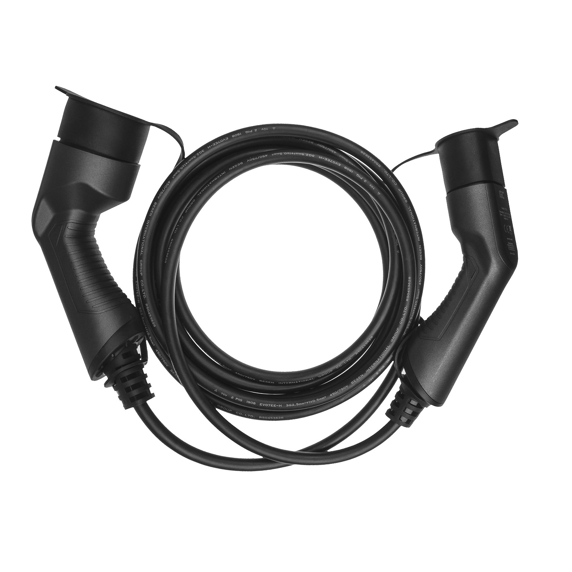 Cablu de incarcare EV PHEV Green Cell GC tip 2 3,6kW 5m pentru ...