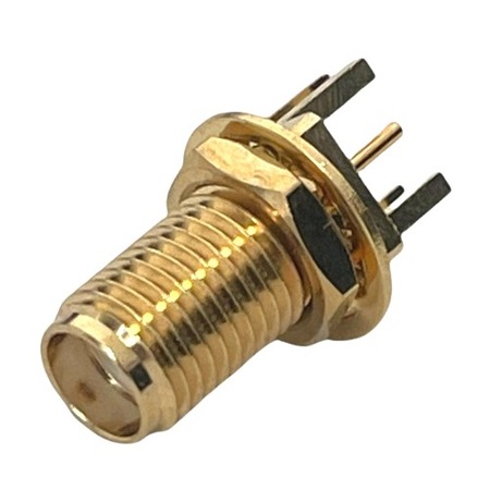 Conector SMA mama, montare pe panou, AdamTech, RF2-145A-T-17-50-G-HDW ...