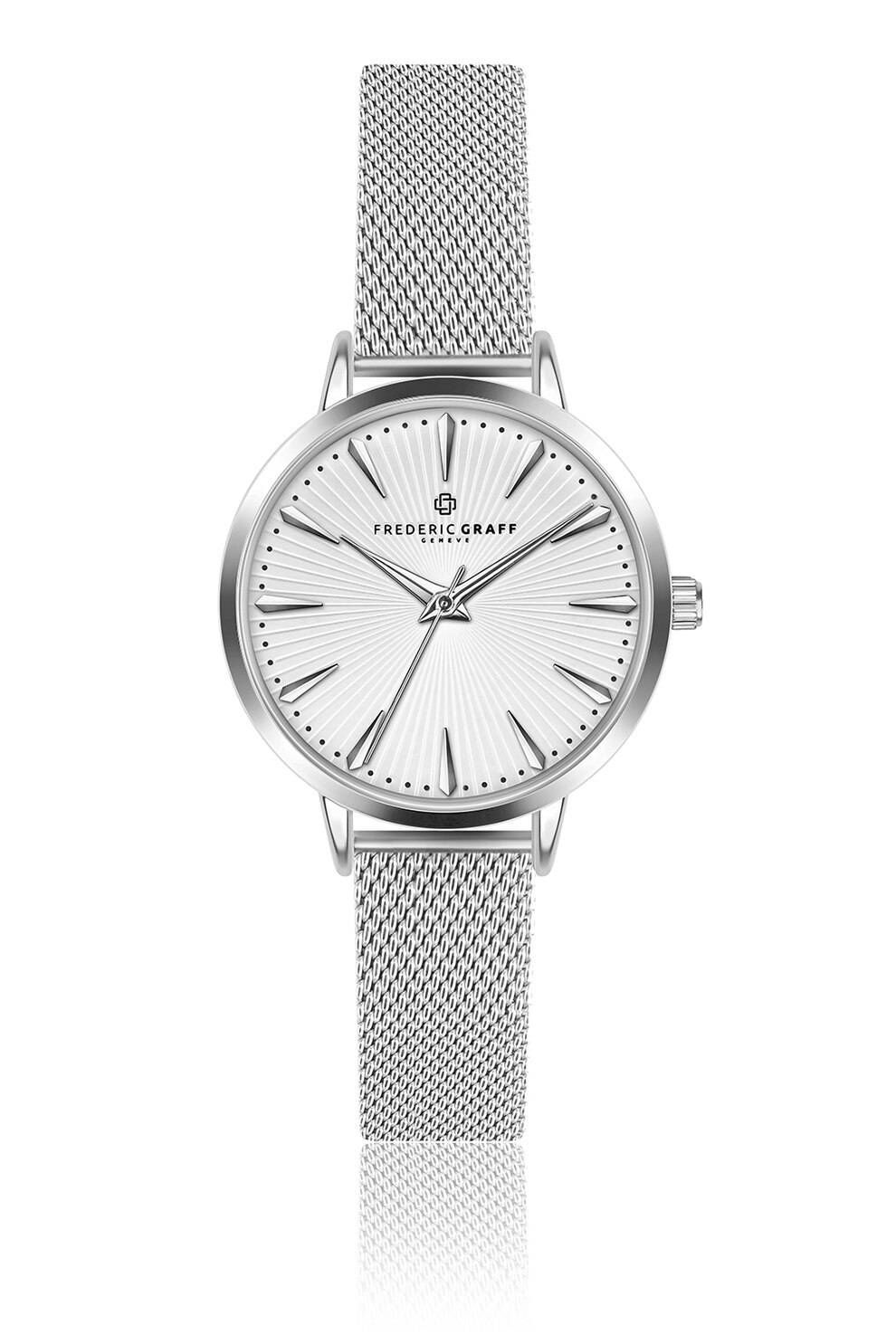 Frederic Graff, Часовник с мрежеста верижка, Сребрист - eMAG.bg