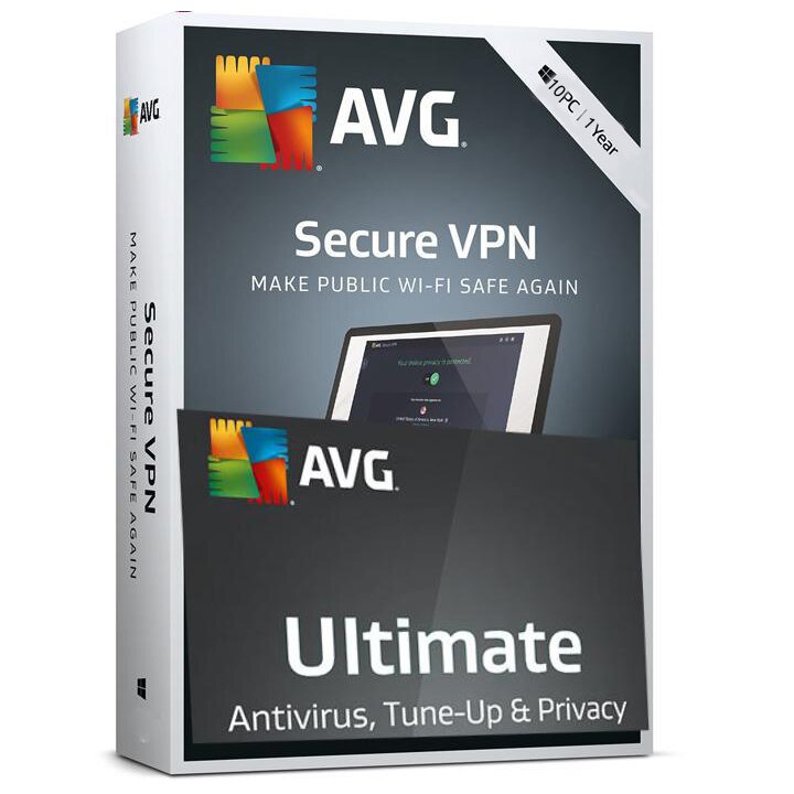 Antivirus, AVG, 2021, VPN, 10 dispozitive - eMAG.ro