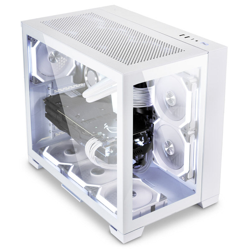 Carcasa Lian Li O11 Dyn Mini Snow Edition Mid-Tower ALB - eMAG.ro