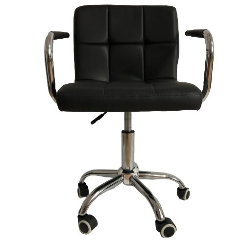 Scaun birou, cu roti, inaltime reglabila intre 43-53 cm,103x42cm, negru ...