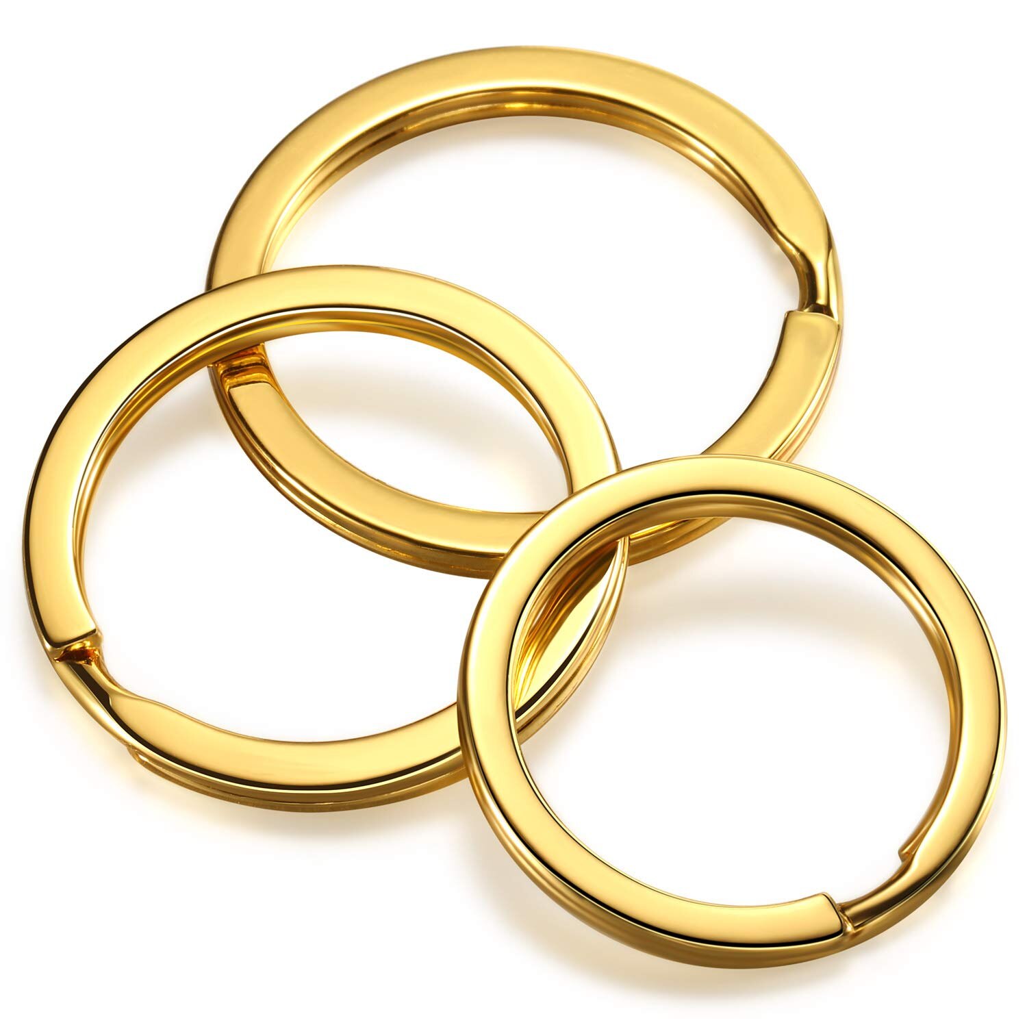 Set 60 brelocuri chei, Koungiam, Metal, 15/20/25/30 mm, Auriu - eMAG.ro