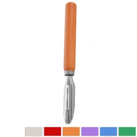 Curatator pentru fructe si legume, Metal, Portocaliu - eMAG.ro