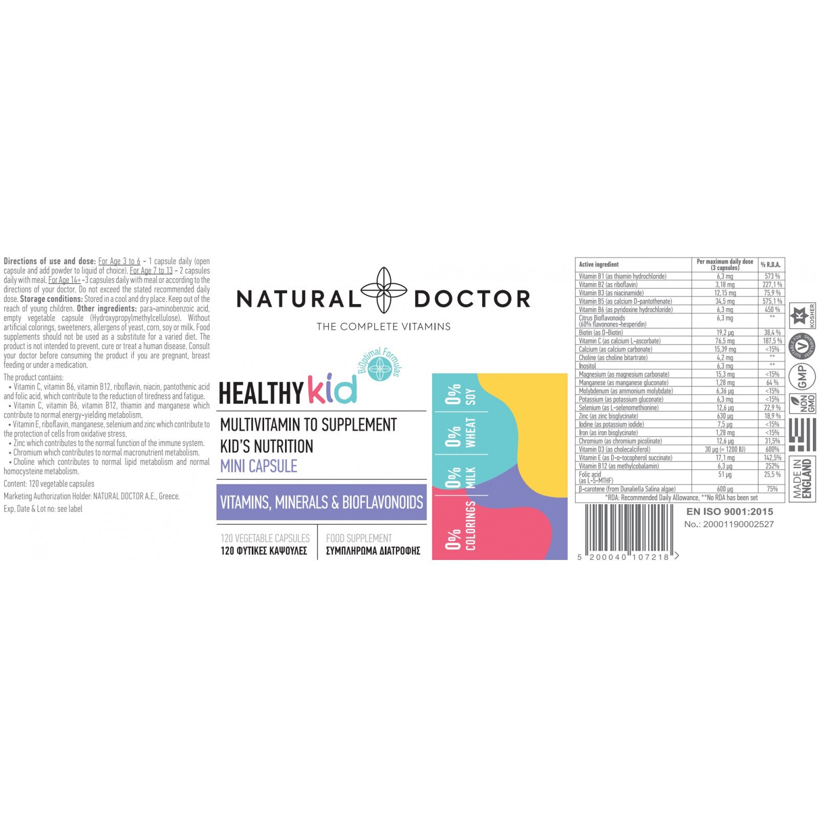 Supliment alimentar Healthy Kid Multivitamin sanatatea copilului tau ...