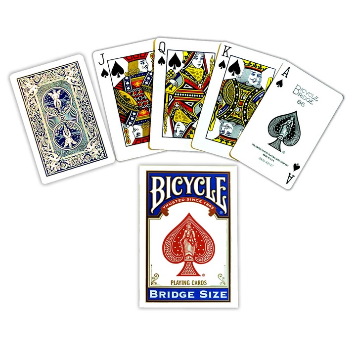 Set 2 pachete de carti de joc Bicycle, Bridge Size - eMAG.ro